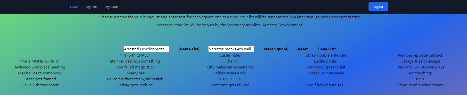 GitHub - aBraveNewURL/Build_A_Bingo: Generate your own custom BINGO cards with our generator!
