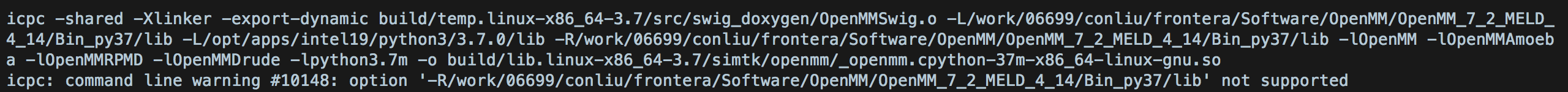 Intel icpc compiler reports unsupported -R flag · Issue #2519 · openmm ...