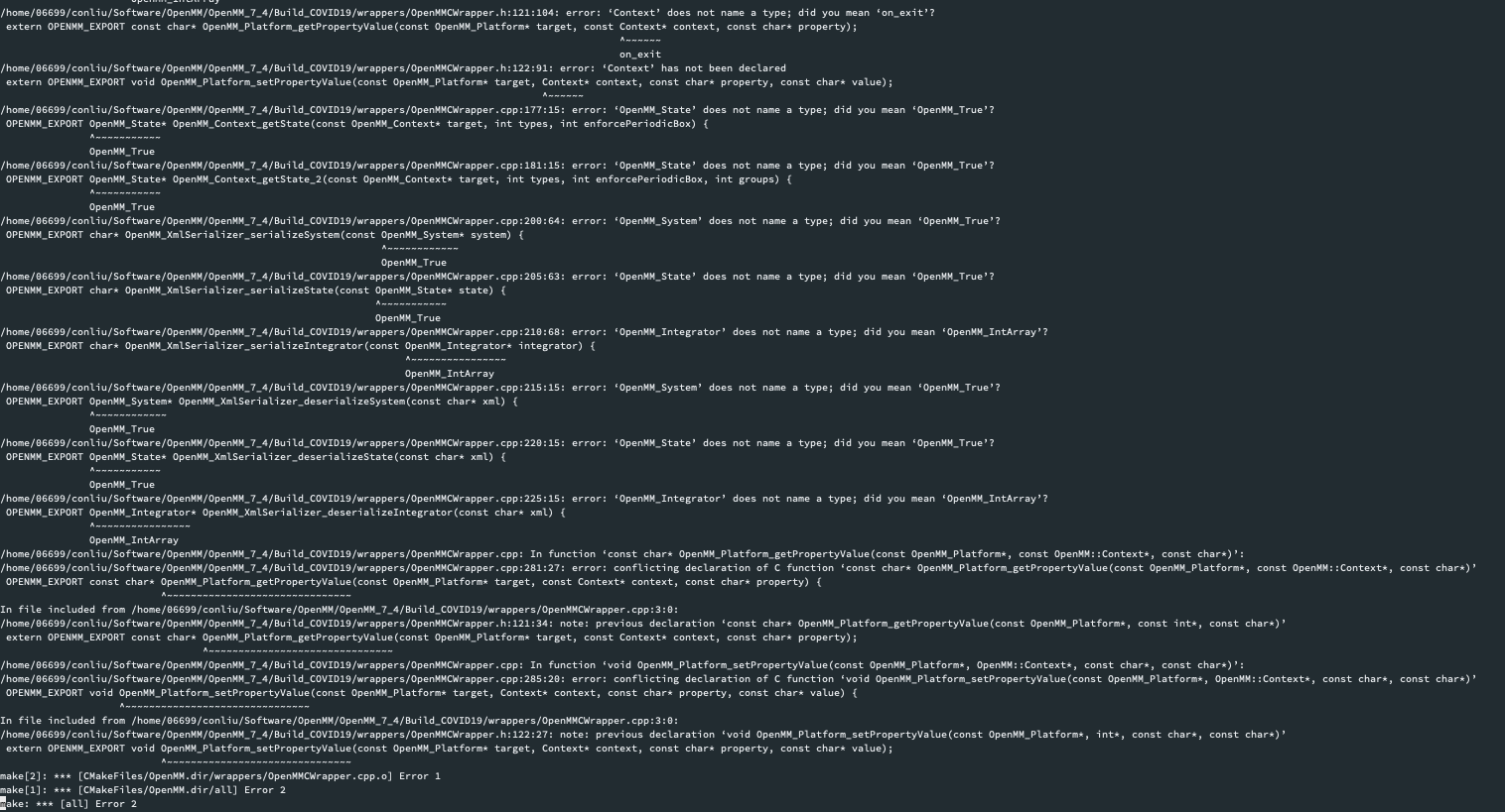 OpenMM_7.4.1 failed to compile on IBM Power9 · Issue #2630 · openmm/openmm · GitHub