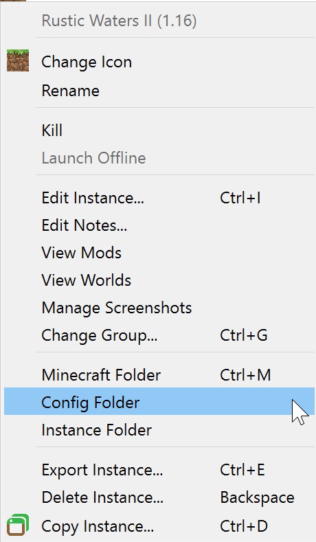 Add an option to the instance context menu to open the mods folder. · Issue #654 · PolyMC/PolyMC ...