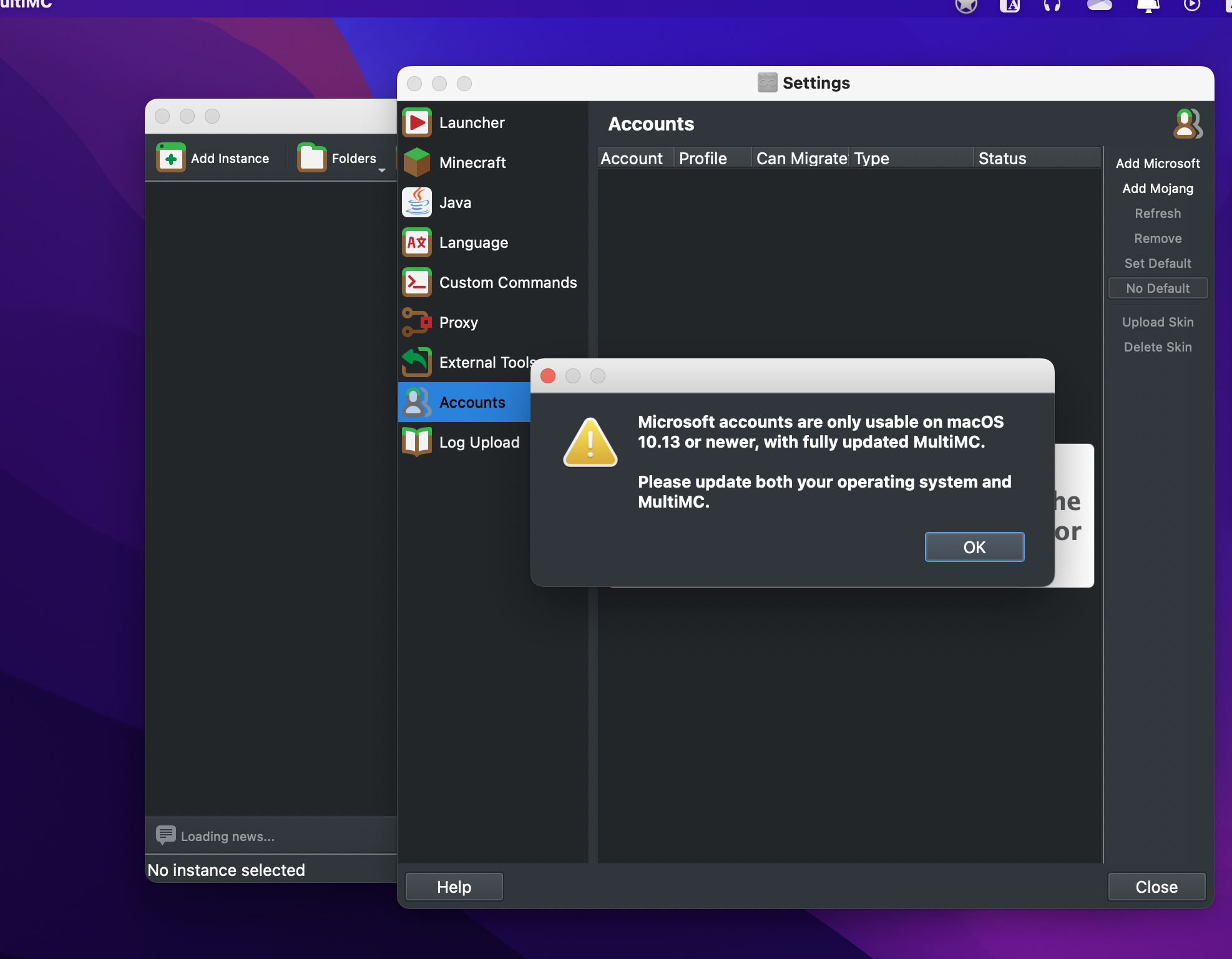 I Cant Log In My Account With Multimc · Issue 4855 · Multimclauncher · Github 