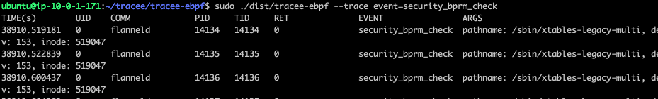 Can't run tracee - getting error about long argument list · Issue #815 · aquasecurity/tracee ...