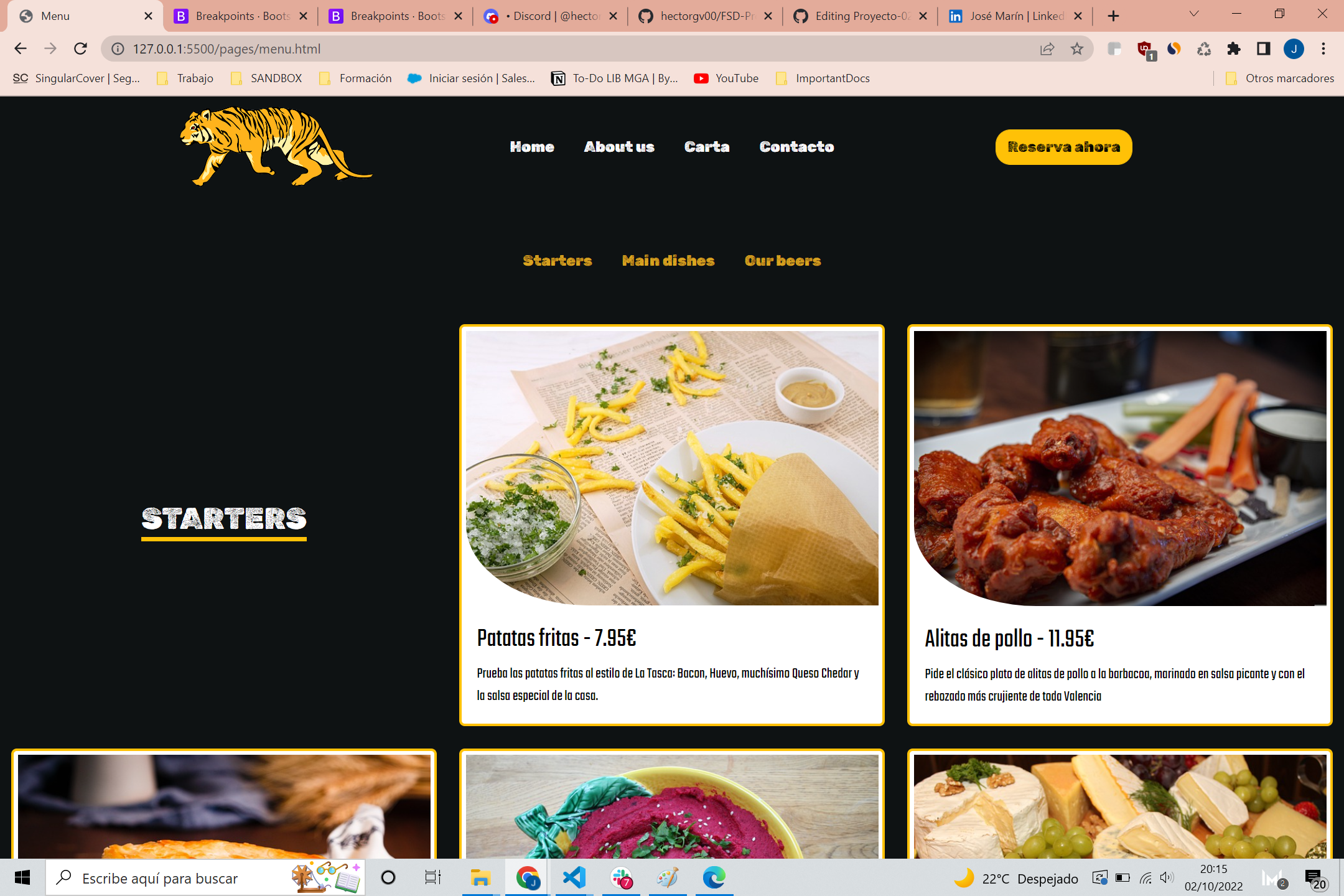GitHub - jesuscript96/Proyecto-02: Diseño de Responsive Web para un restaurante. HTML, CSS ...