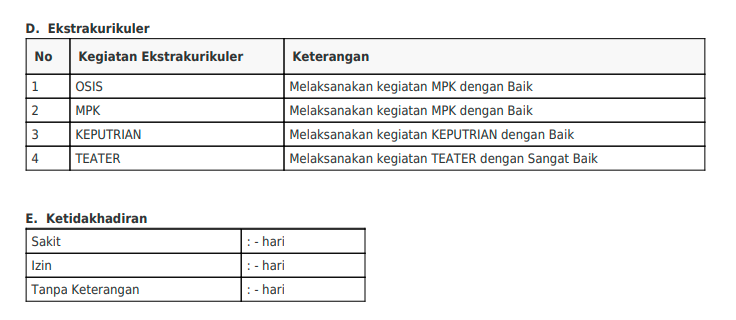 Eskul ada yang double dan deskripsinya ngaco · Issue #145 · eraporsmk/erapor6 · GitHub