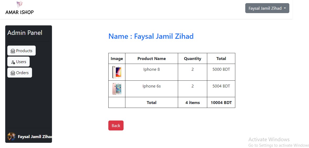 Github Zihaddiamar Ishop React Laravel Mysql Amar Ishop Below Link Is Client Side Link 