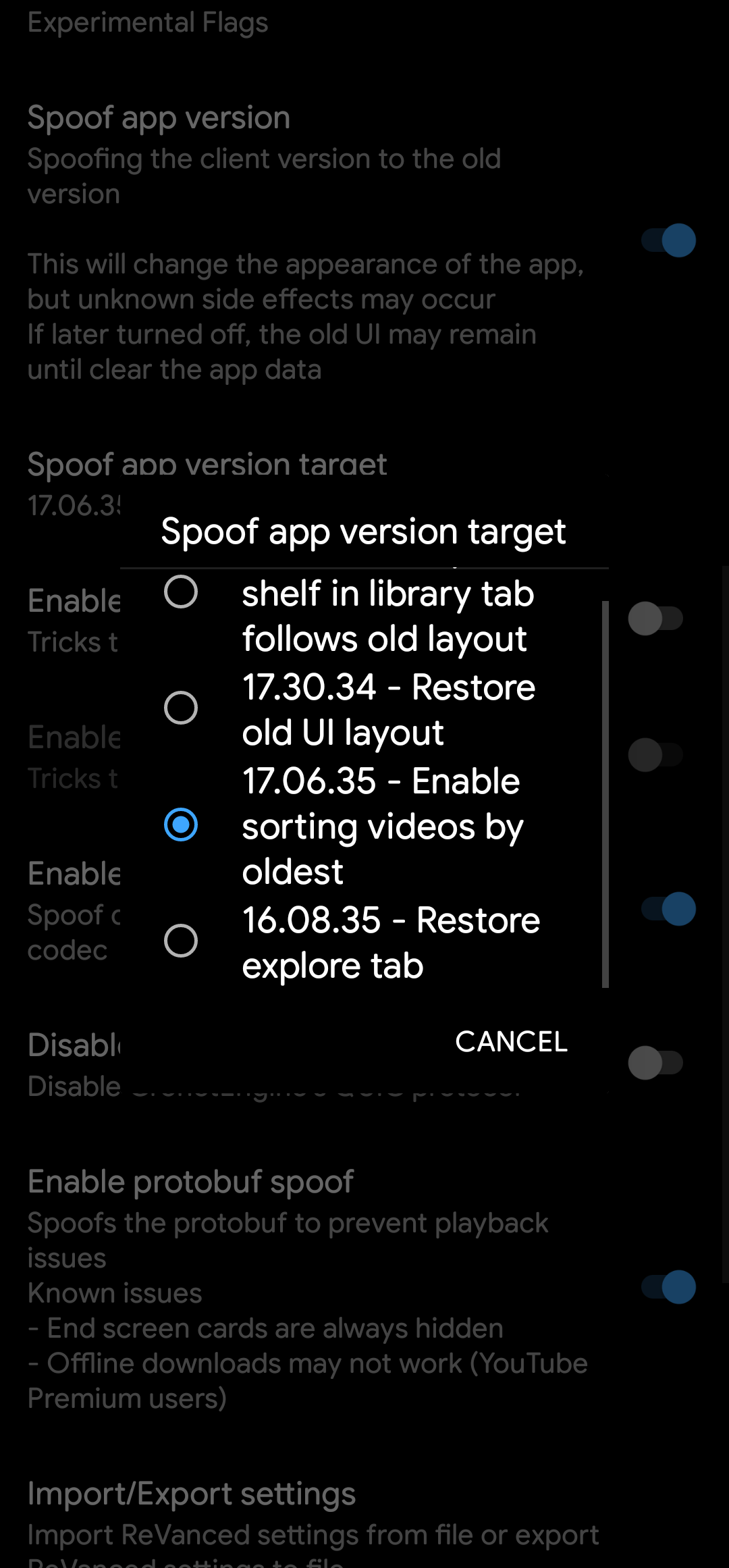 feat(patch): Sort By Oldest feature. · Issue #123 · inotia00/ReVanced_Extended · GitHub