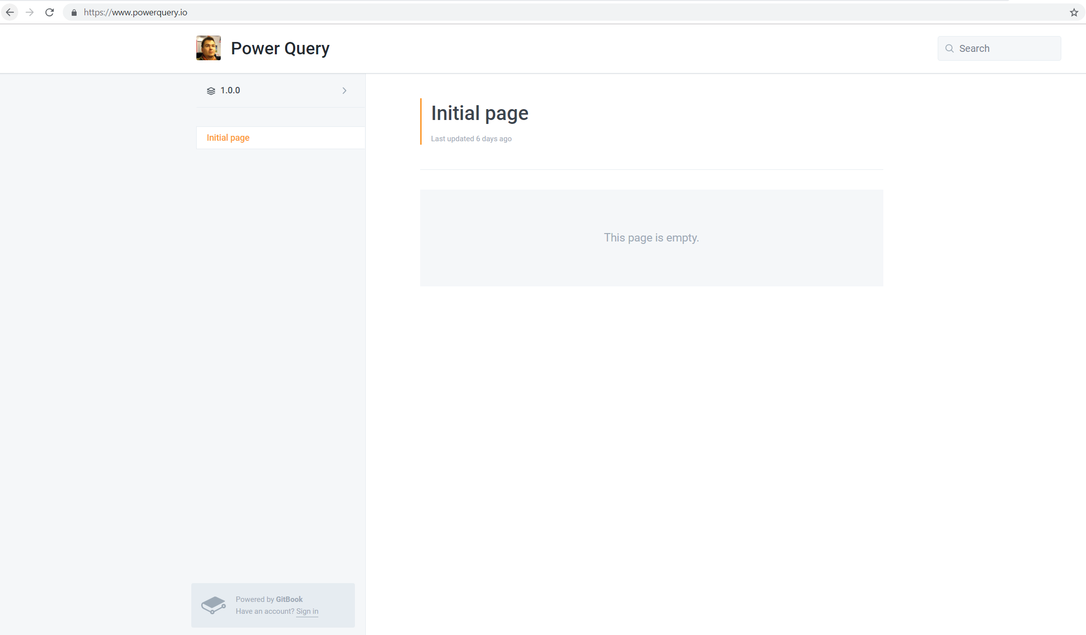 Gitbook landing page blank · Issue #2 · Hugoberry/PowerQuery · GitHub