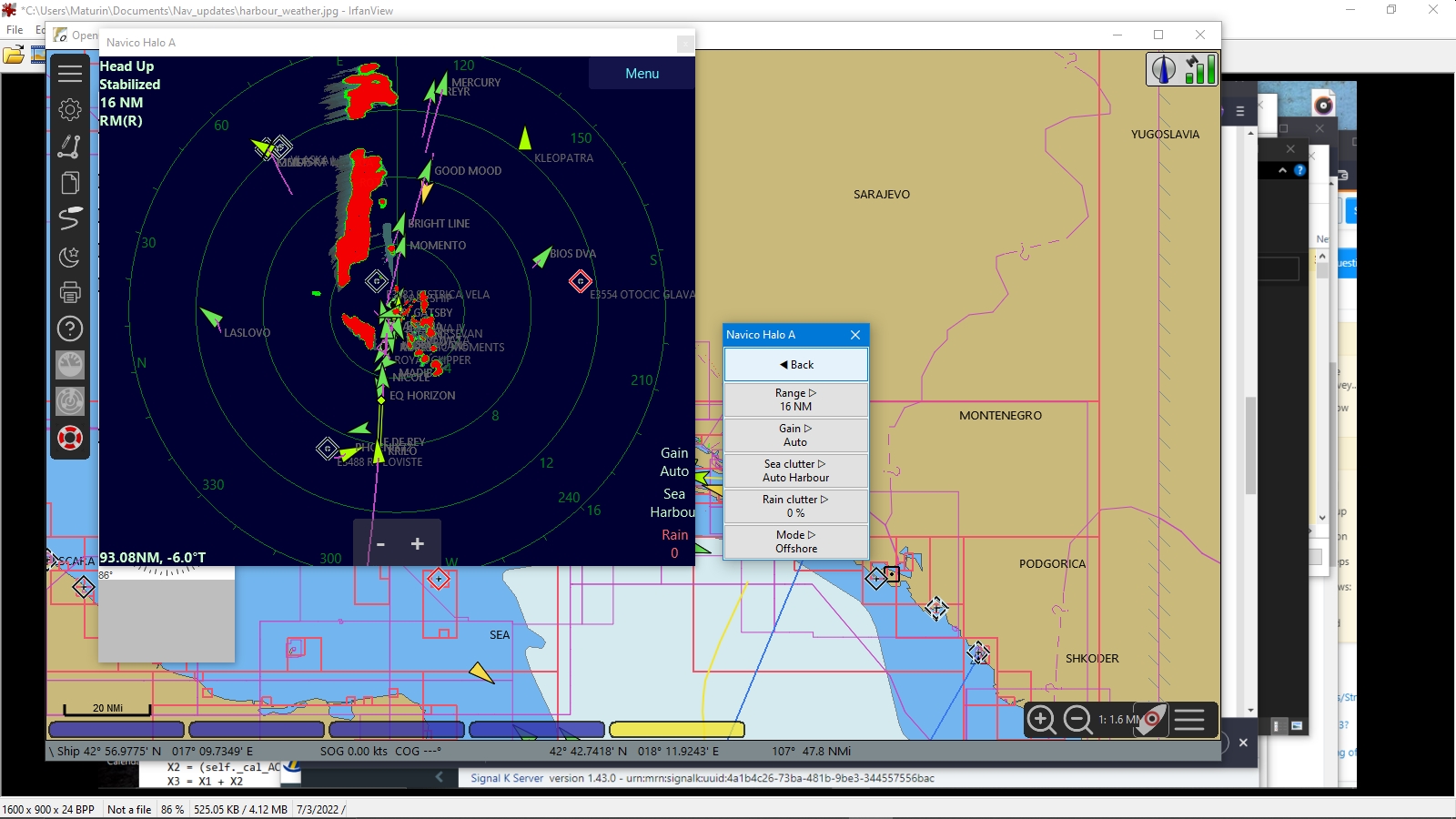 HALO 24 sea clutter setting resets to Harbour after a few seconds · Issue #206 · opencpn-radar ...