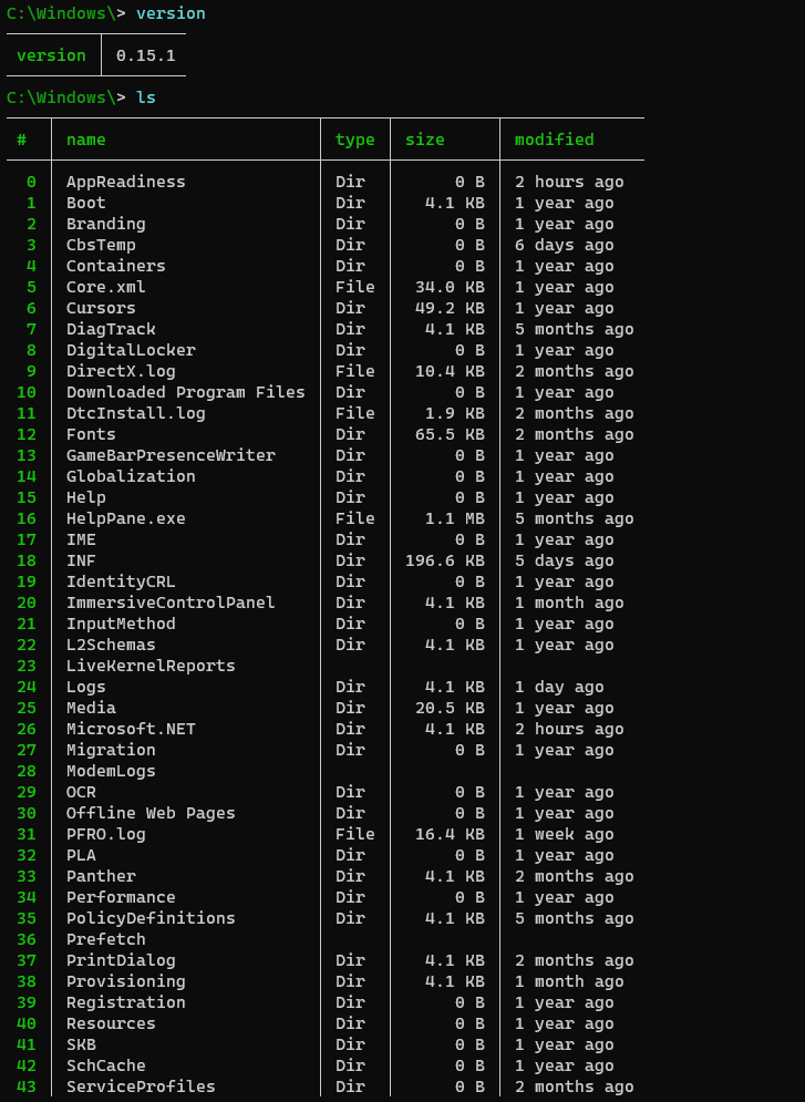 Regression: `ls` without permissions causes error · Issue #1985 · nushell/nushell · GitHub