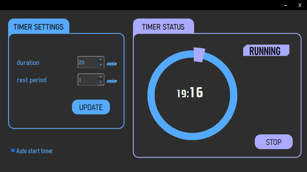 GitHub - deejithr/Eye_Rest_Timer: A simple timer application created ...