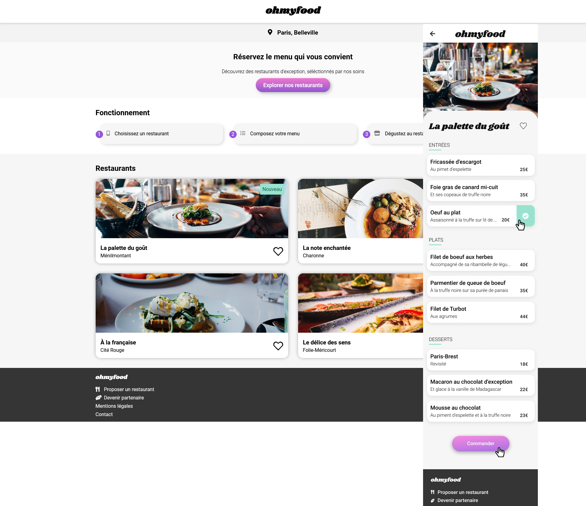 GitHub - DRIDIaurelie/ohmyfood