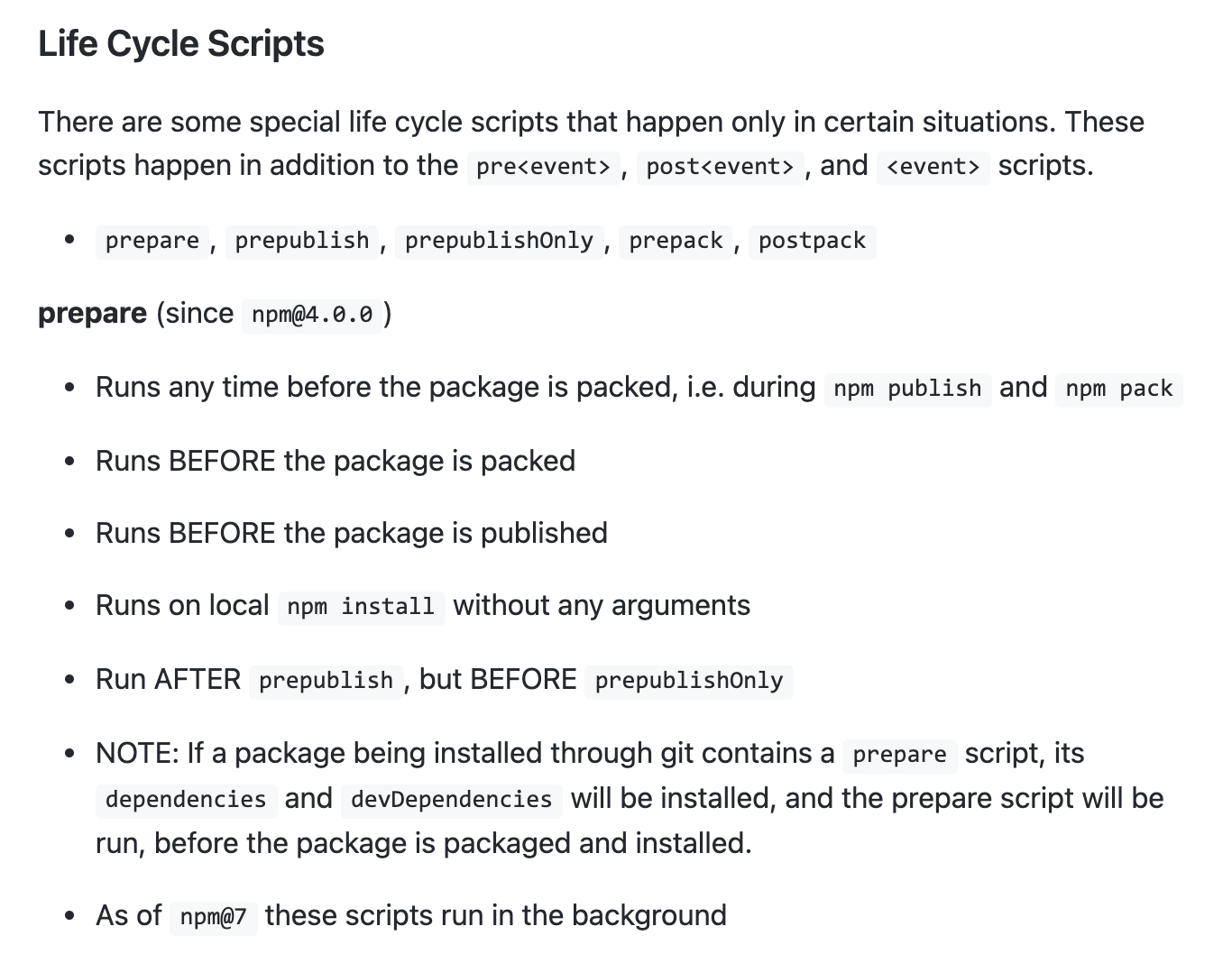 npm build remove in npm 7. Install does not execute build scripts ...