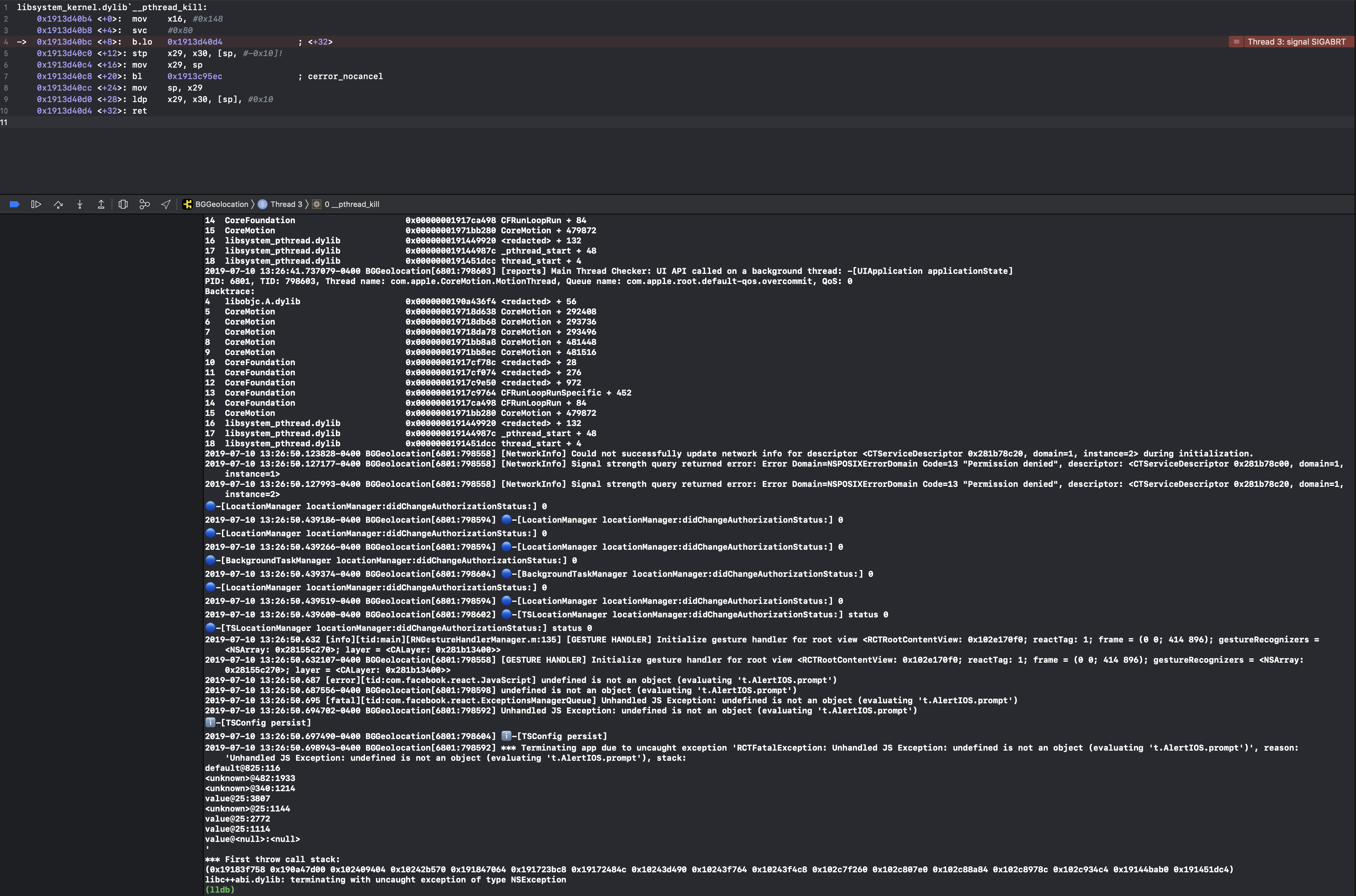 Can't run the app in the Xcode Version 10.2.1 (10E1001) · Issue #81 · transistorsoft/rn ...