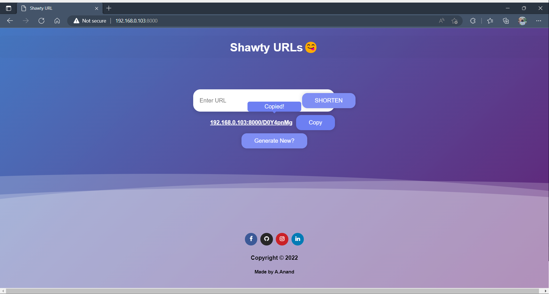 GitHub - soup-stix/Shawty-URL: Simple URL Shortener using Django.