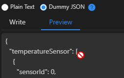 [P2] the preview section of Dummy JSON should be more like a read-only view · Issue #368 ...
