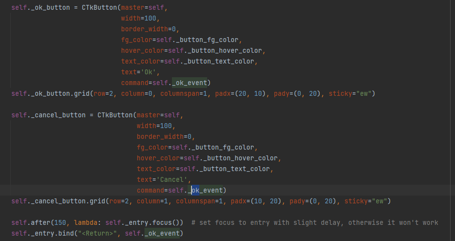 How to check whether a person pressed the Ok button or the cancel ...