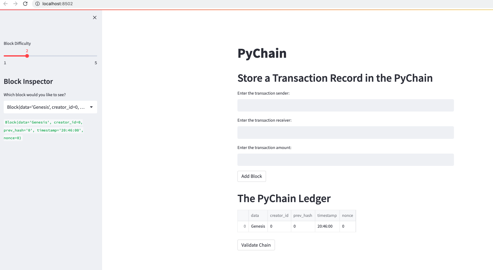 GitHub - ritathomas32/Blockchain---PyChain-Ledger