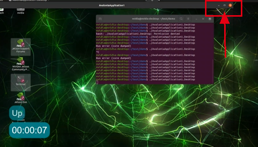 The window switches between maximization and minimization. The window does not render, or only ...