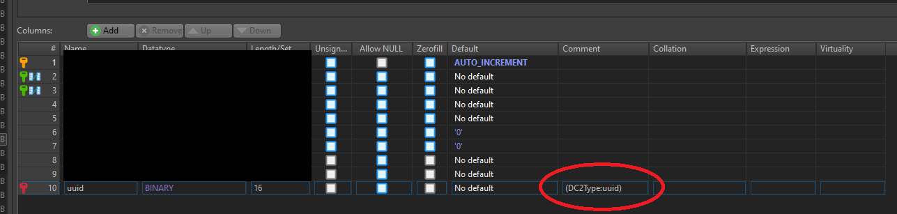 Allow user to see BINARY(16) as UUID v4 in the `Data` tab (or other versions of UUID and ...