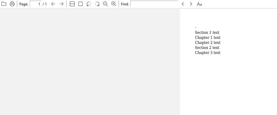 mpdf (php library) generated pdf with bookmarks are not seen in Sumatra but are in Adobe Reader ...