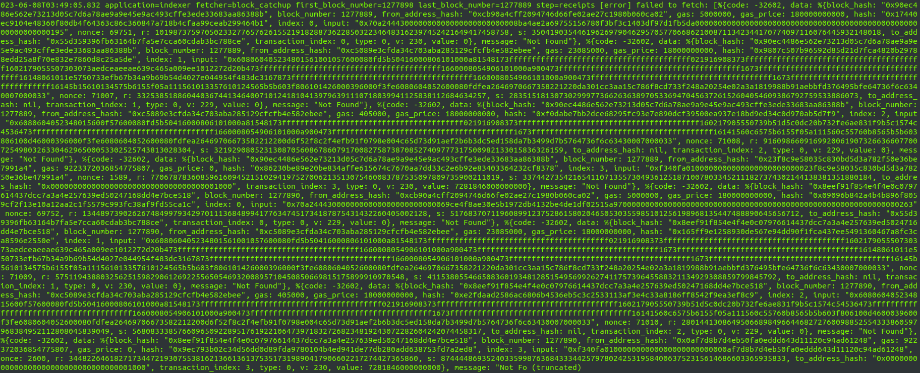 Fetcher Block Catchup Error · Issue 7662 · Blockscout Blockscout · Github