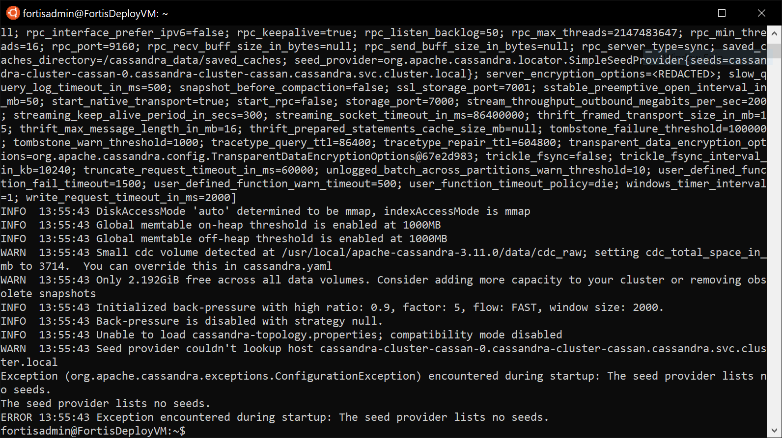 Cassandra fails after a while · Issue #241 · CatalystCode/project-fortis-pipeline · GitHub