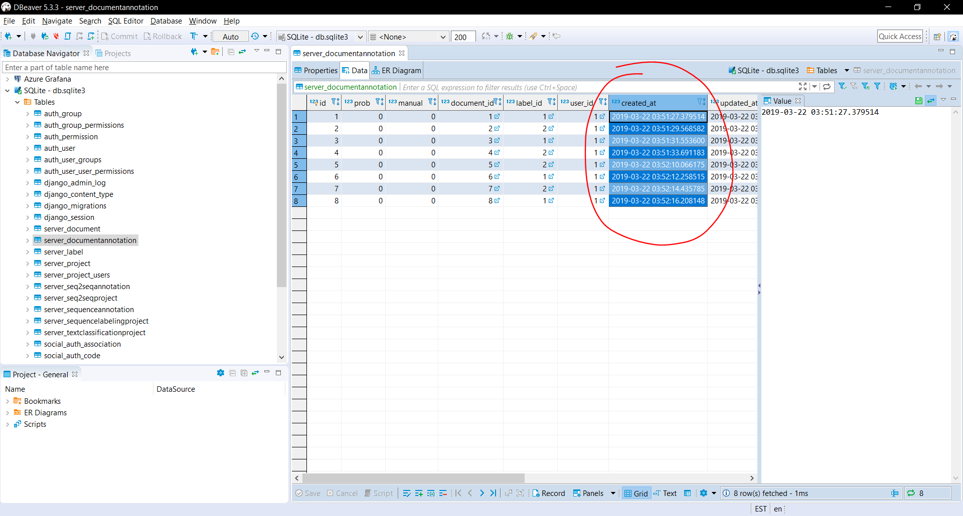 Add the date/time column to annotation table to track annotation speed ...