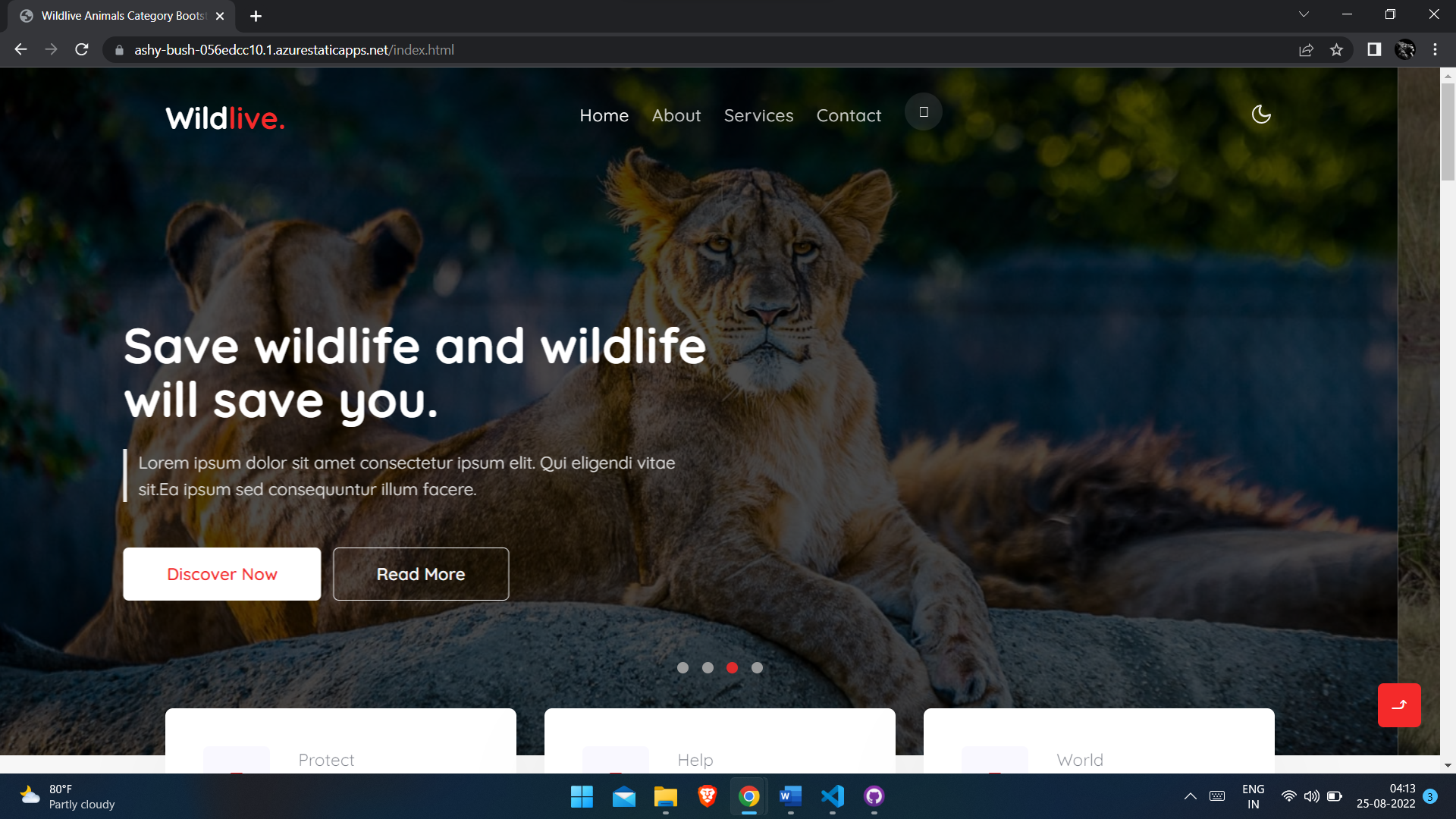 GitHub - adarshshukla725/final-project: Here I create a Wildlife Sanctuary web app named ...