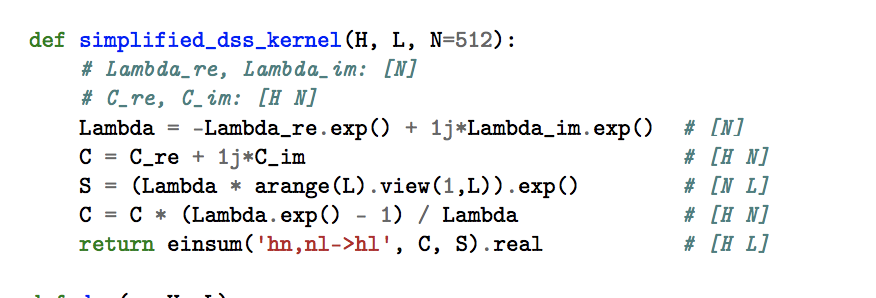 Very small discrepency in kernel construction · Issue #2 · lucidrains/gated-state-spaces-pytorch ...