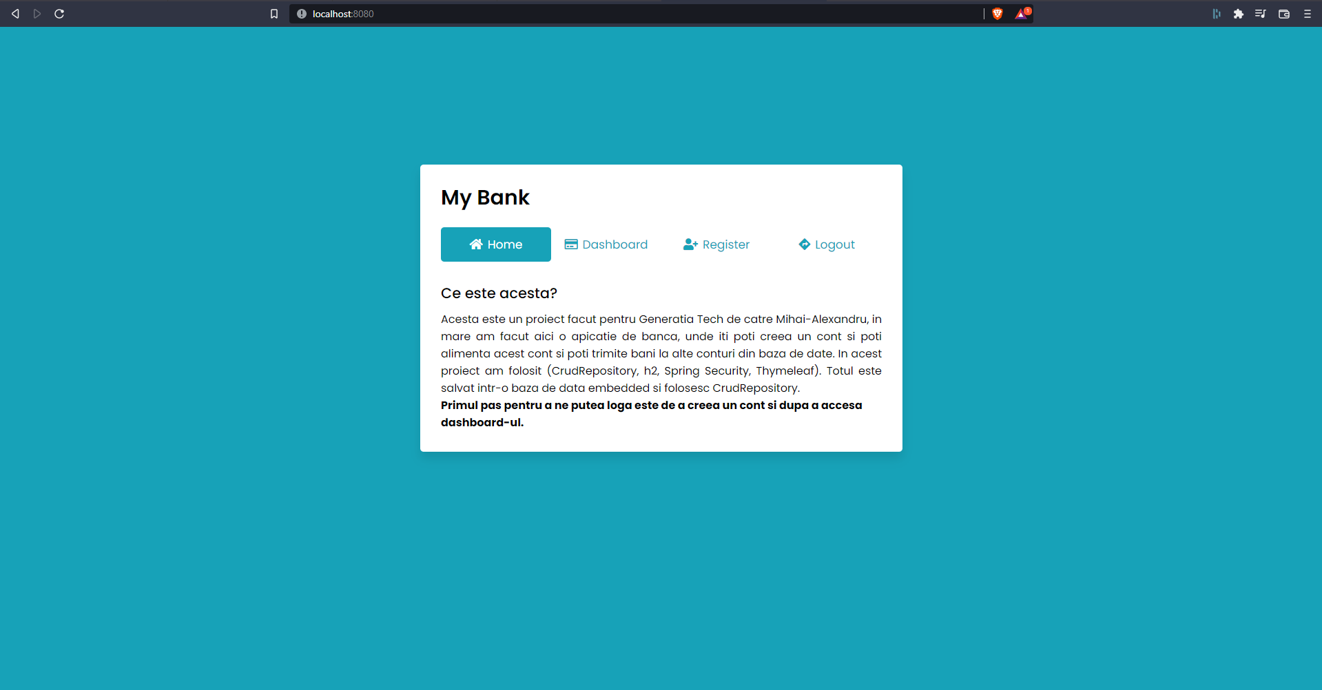 GitHub - MaikyMihai/Bank: Banking application made facuta pentru ...