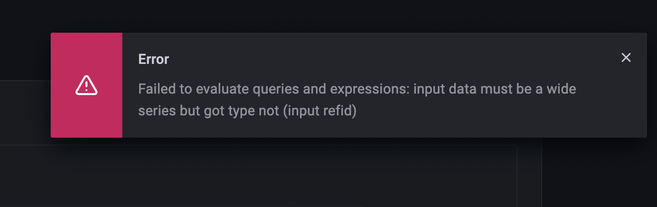 Unified Alerting Failed To Evaluate Queries And Expressions Failed