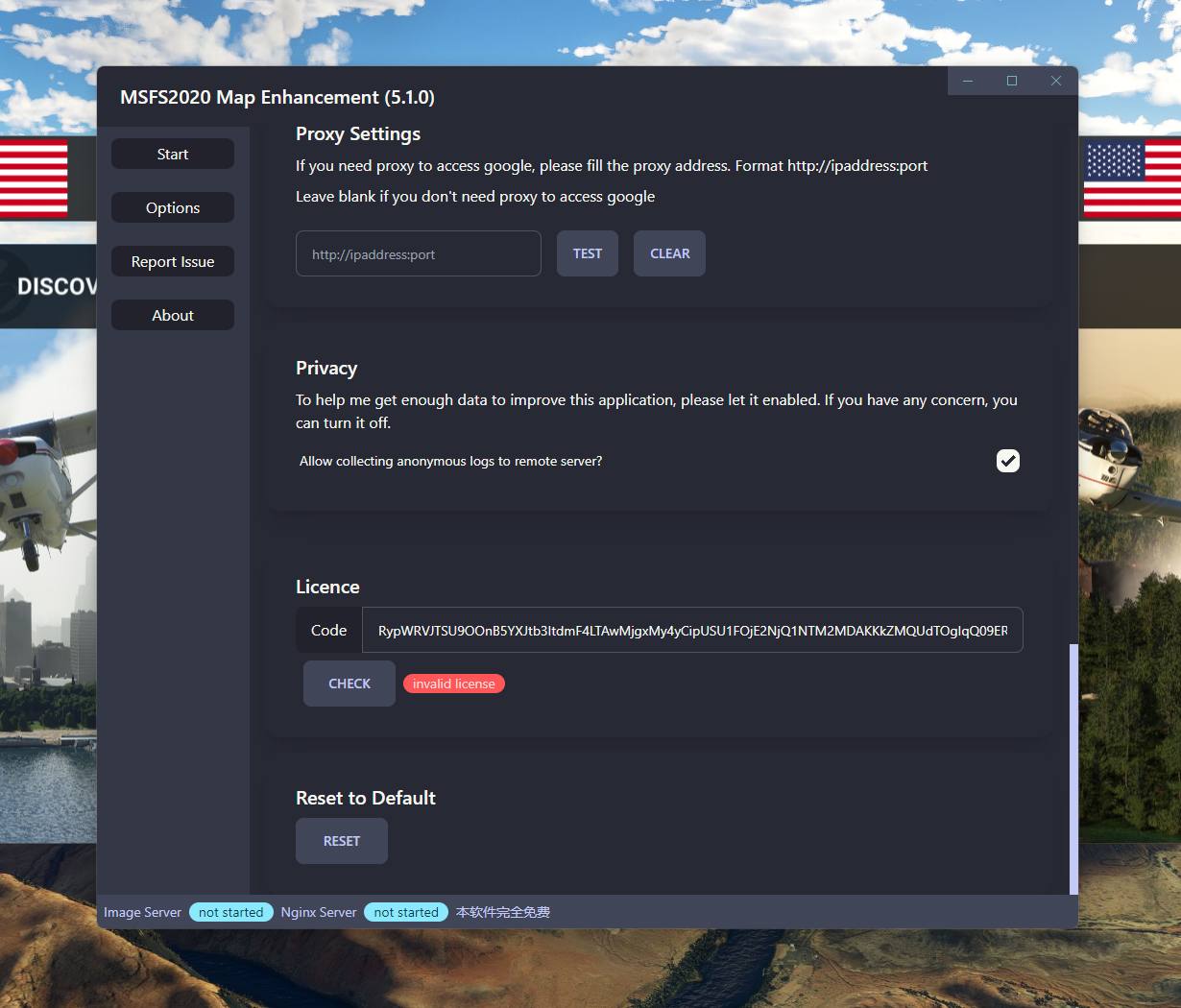 Invalid License Error · Issue #192 · derekhe/msfs2020-map-enhancement · GitHub