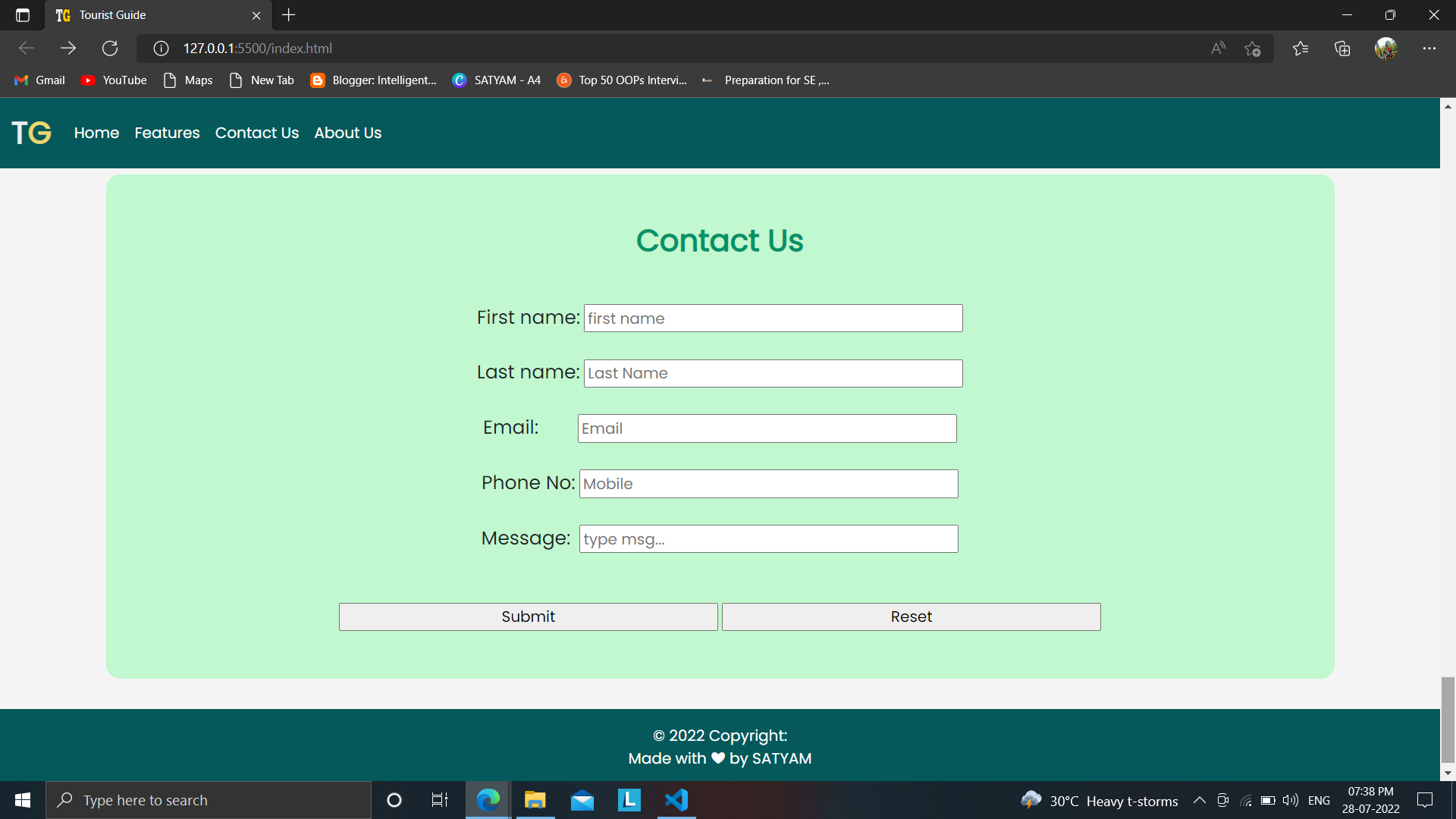 GitHub - Satyam192/Tourist-Guide-Website