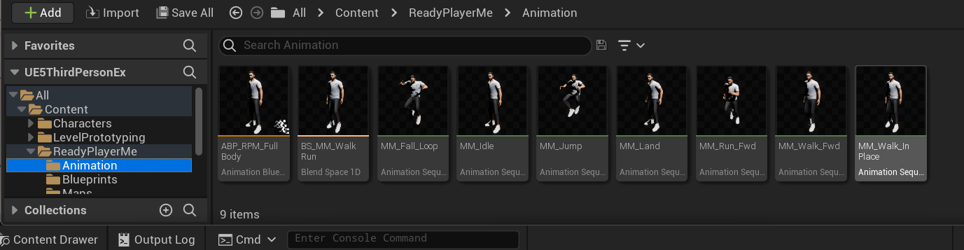 GitHub - MikhailReznov/UE5-ThirdPerson-Example: UE5 ReadyPlayerMe Third Person Example