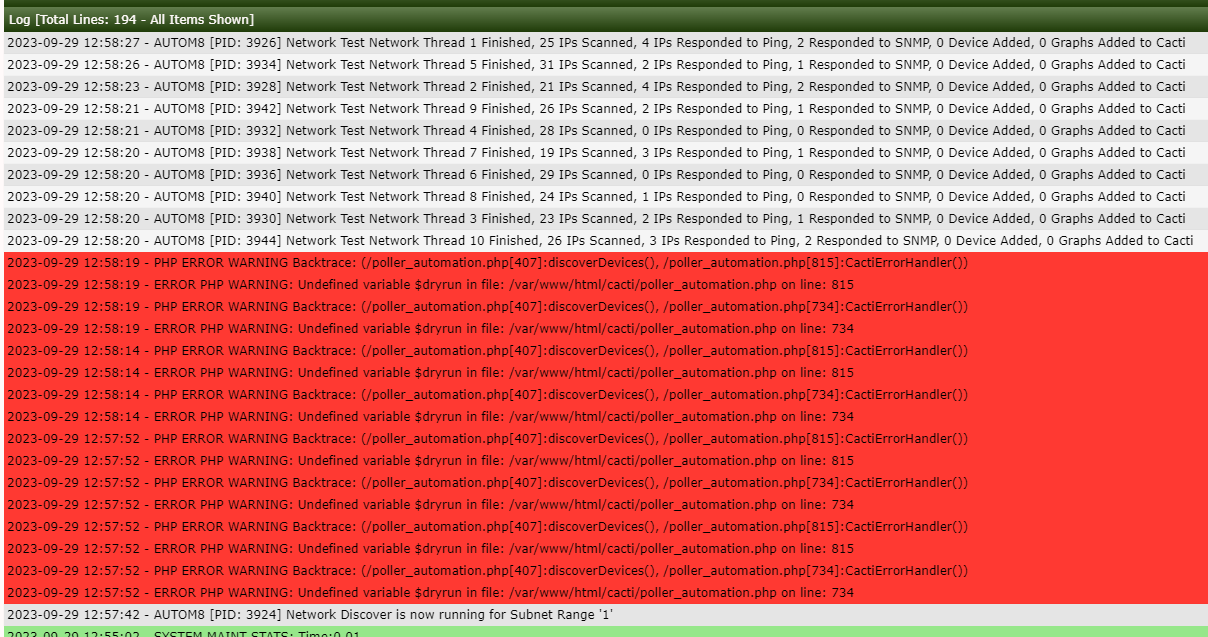 130 Dev Automation Poller Error Logged Missing Variable Dryrun · Issue 5510 · Cacticacti