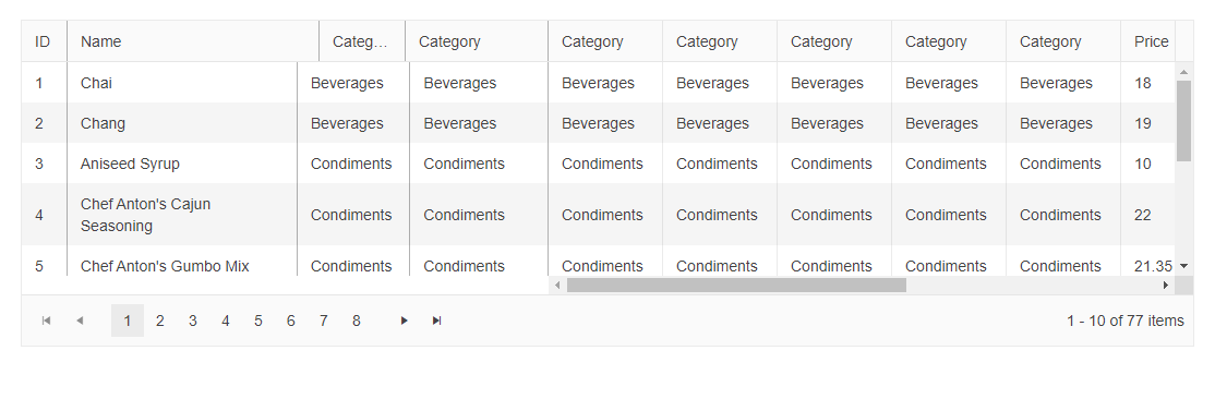 [Grid] Resizing locked columns causes misalignment · Issue #4011 · telerik/kendo-angular · GitHub