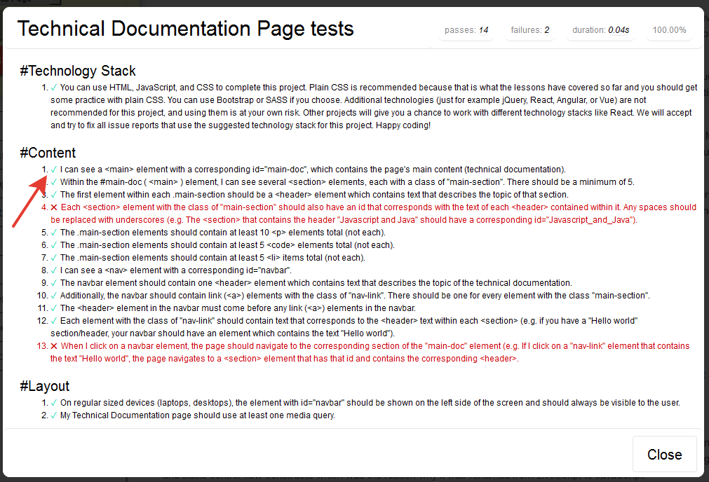 Change our custom mocha test report to use an ordered list. · Issue ...