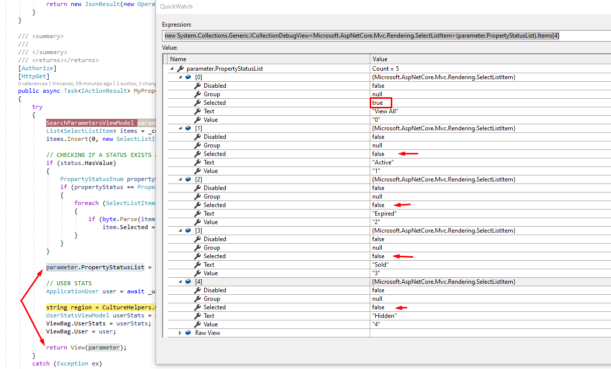 Select asp-for incorrect behavior / Bug · Issue #33323 · dotnet/aspnetcore · GitHub