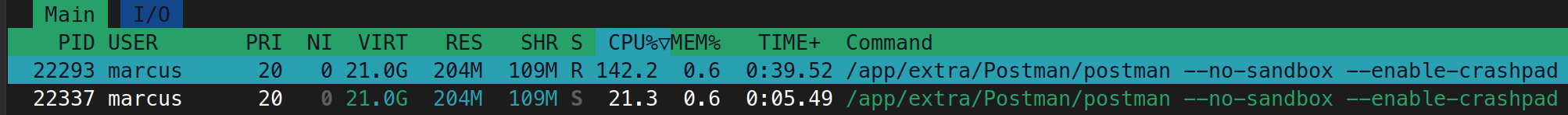 CPU usage way too high · Issue #7370 · postmanlabs/postman-app-support · GitHub
