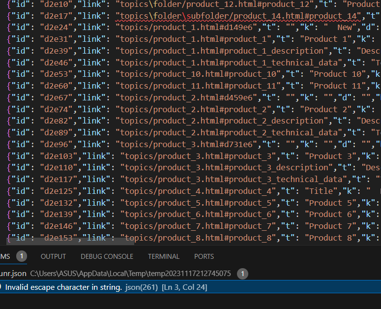 trying to implement ldita-bootstrap.lunr in the bootstrap ditaot plugin but facing some error ...