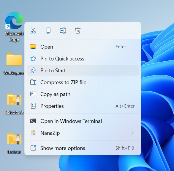 Context menu on desktop · Issue #35 · M2Team/NanaZip · GitHub