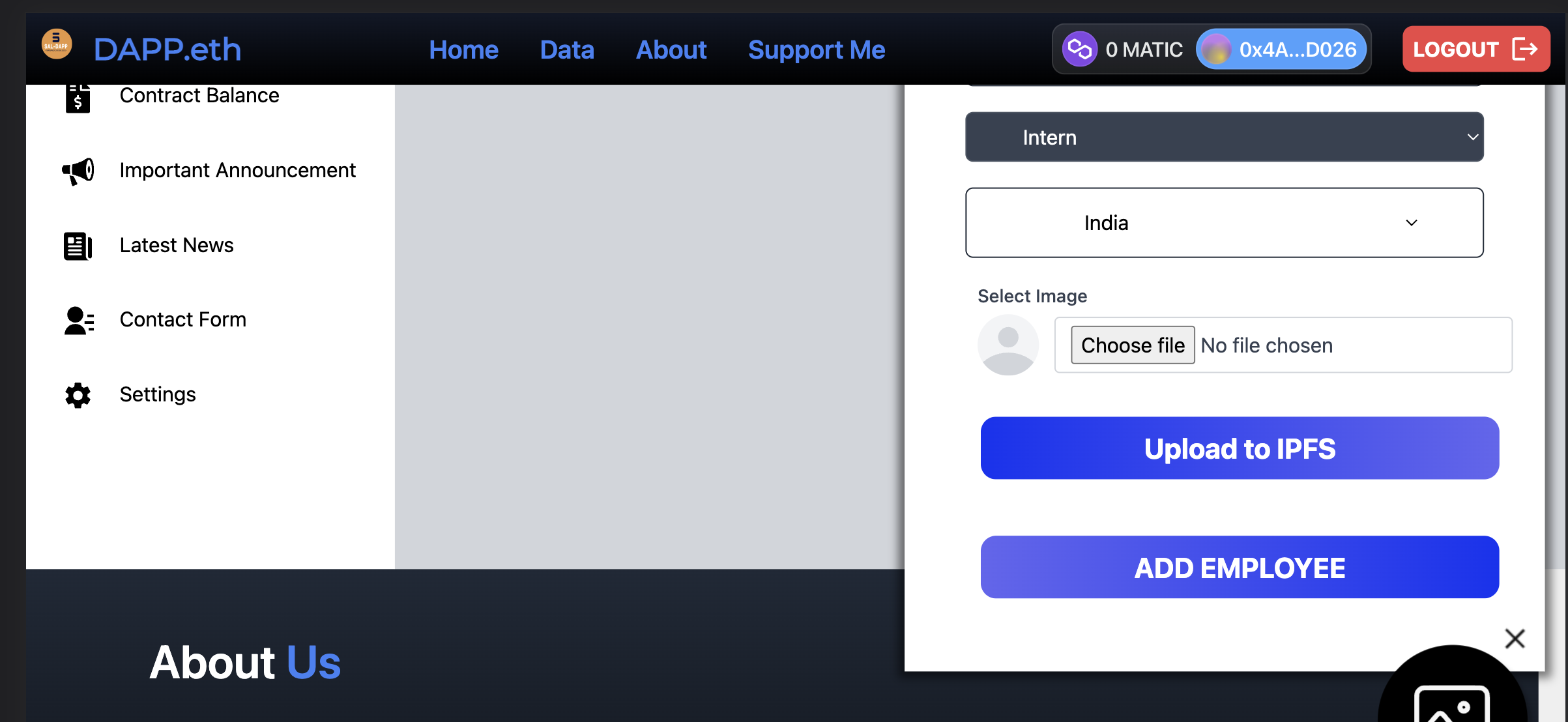 employe form overflow · Issue #74 · Vikash-8090-Yadav/SaL--dApp · GitHub