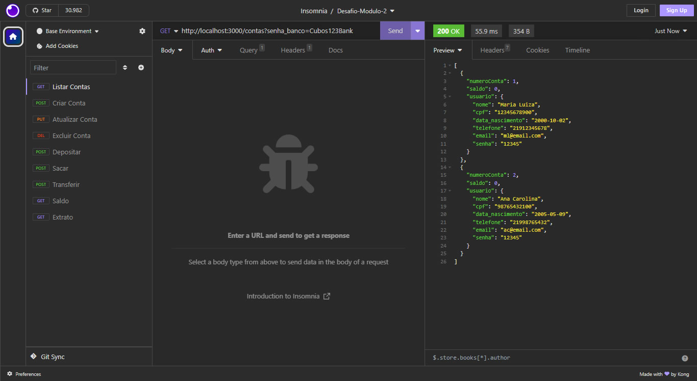 GitHub - christianebs/js-banco-digital-cubos: Projeto do módulo 2 de Desenvolvimento de Software ...