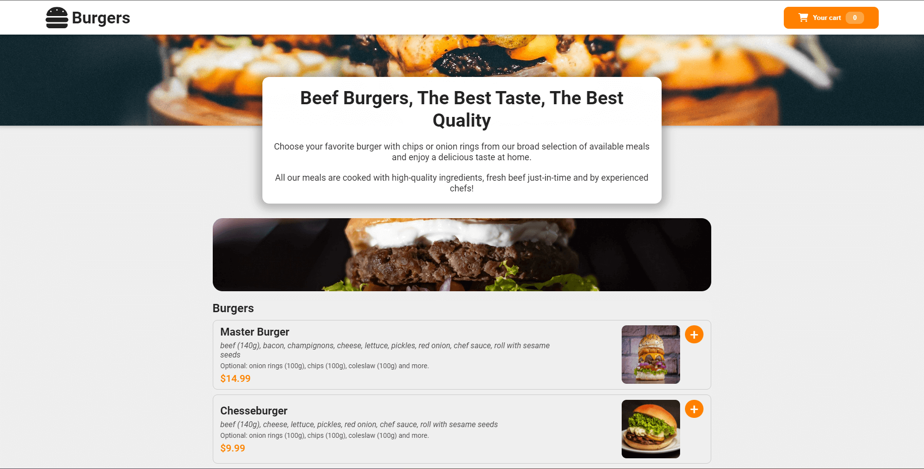 GitHub - Kubenz98/Burgers: food order app created with React