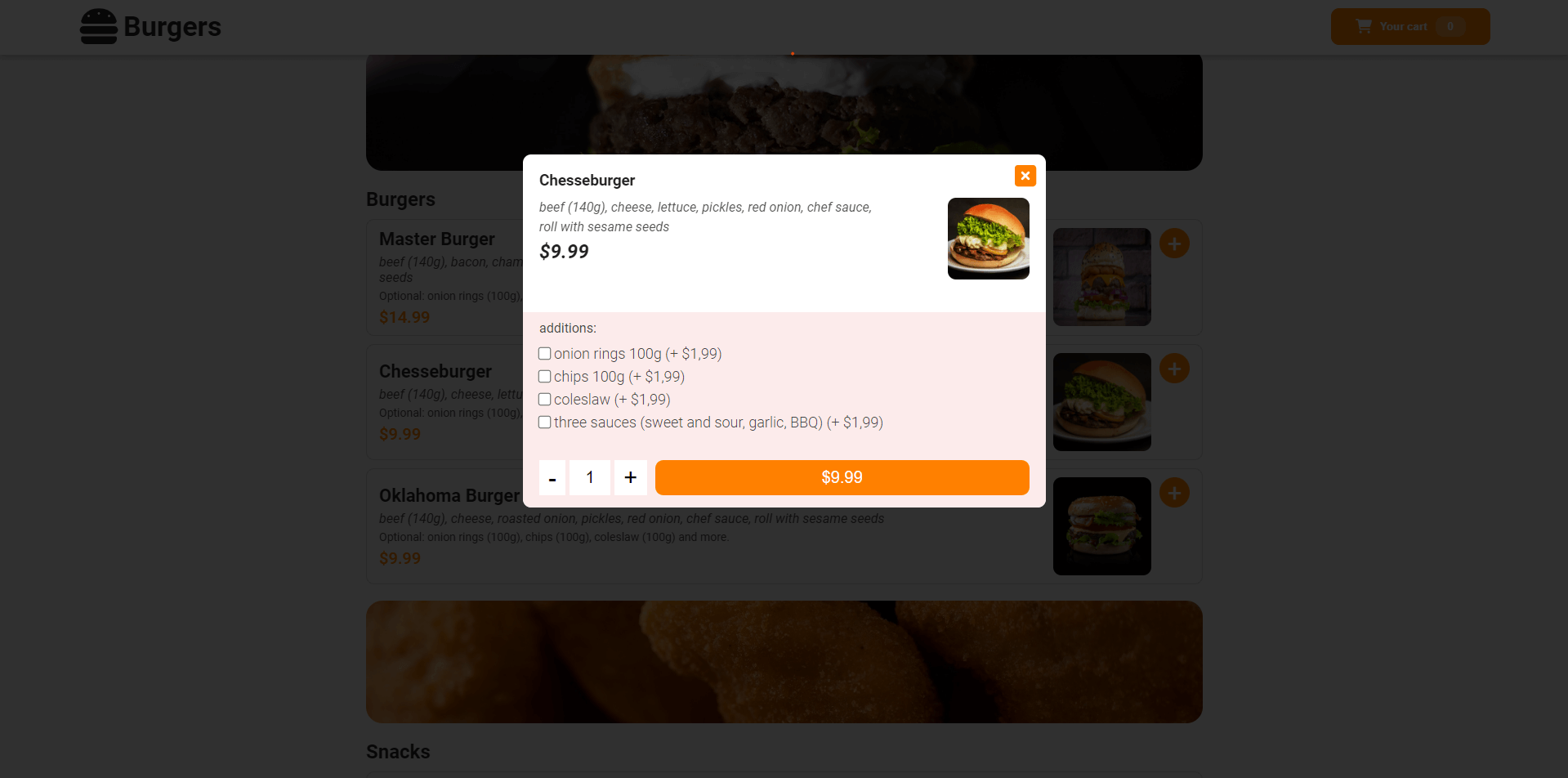 GitHub - Kubenz98/Burgers: food order app created with React
