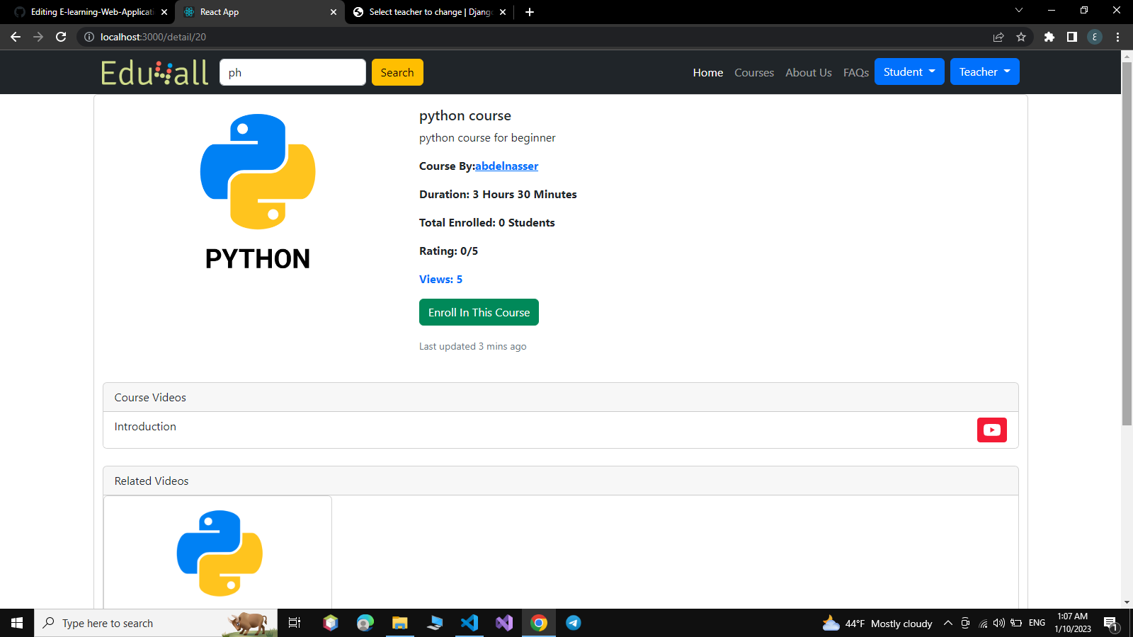 GitHub - Abdulnaser123/E-learning-Web-Application