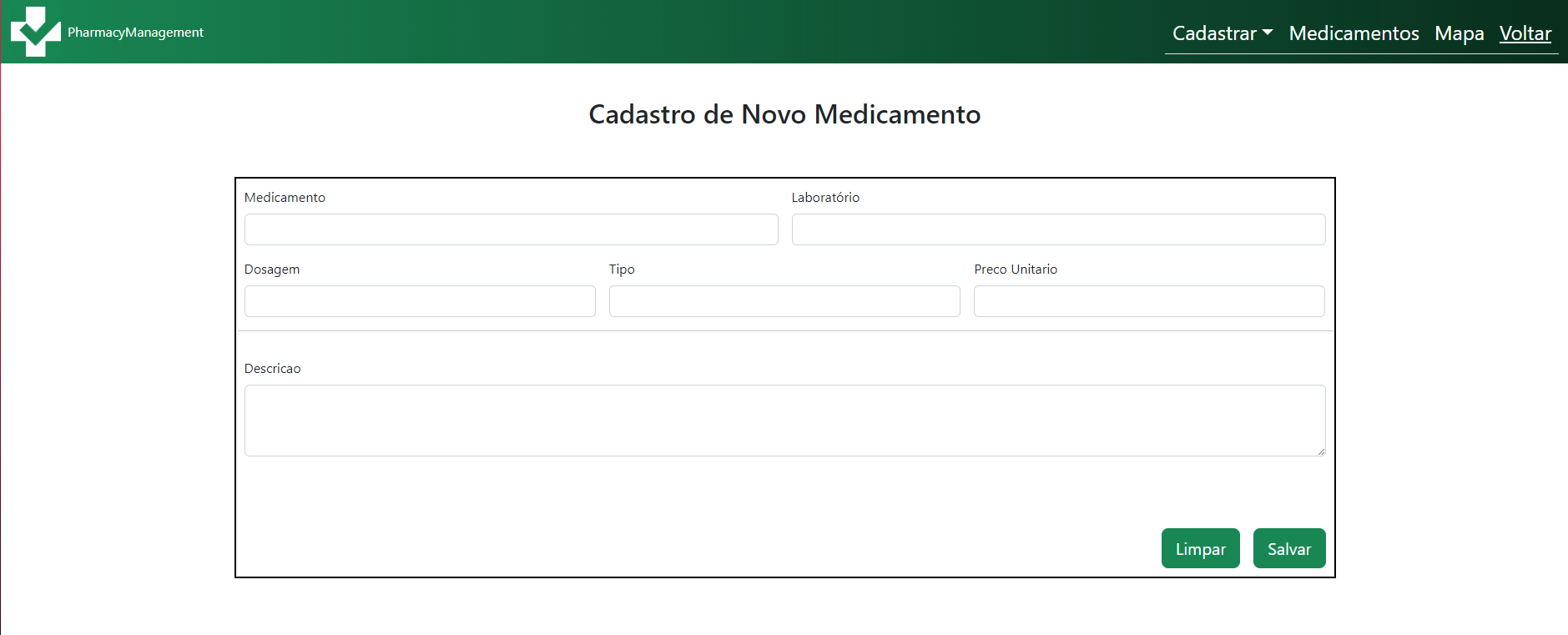 GitHub - juliomsilva/PharmacyManagement