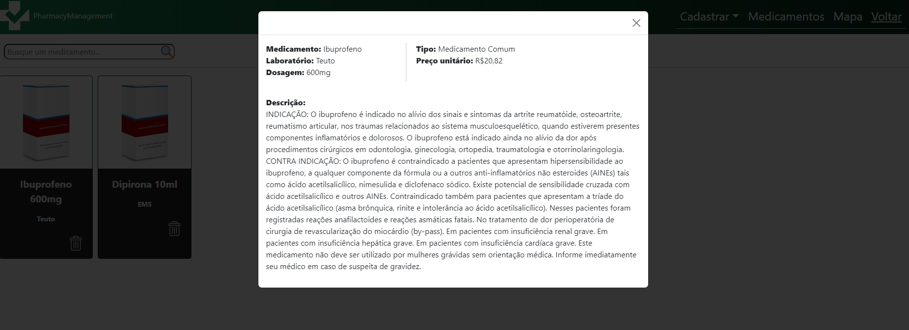 GitHub - juliomsilva/PharmacyManagement