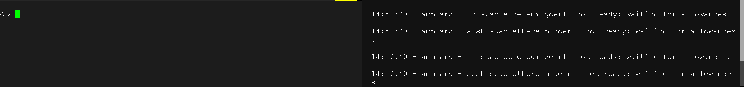 AMM Arbitrage strategy stuck on "waiting for allowances" on Polygon · Issue #5915 · hummingbot ...