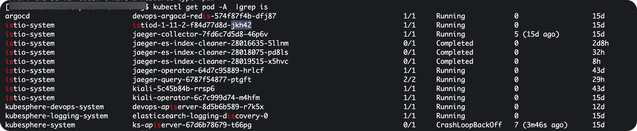 开启servermesh后，ks Apiserver Pod 无法启动 · Issue 5636 · Kubespherekubesphere · Github 0985